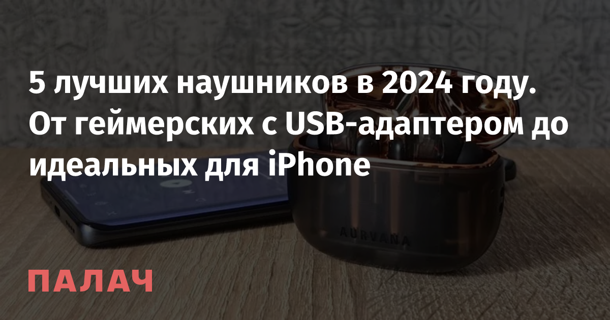 5 лучших наушников в 2024 году. От геймерских с USB-адаптером до идеальных для iPhone — Палач ...